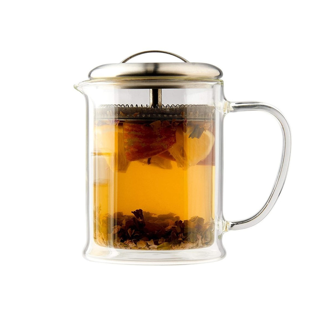 Teapot: Glass Double Walled, 15 oz – Rebecca's Herbal Apothecary