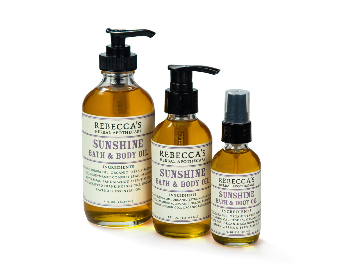 Sunshine Bath & Body Oil – Rebecca's Herbal Apothecary